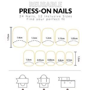 Boutique | Makeup | Nails Short Square Ruby Red 24 Pc Solid Diy Sheet ...